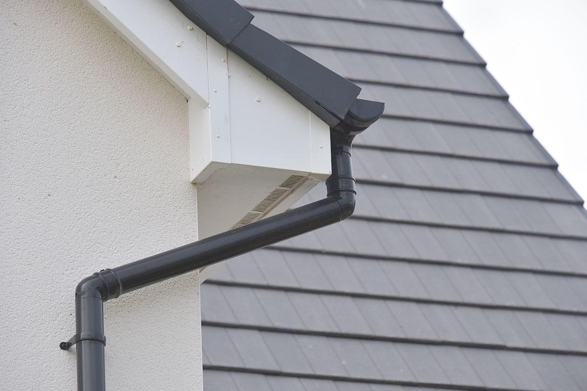 David Wilson Homes | Outside drains gutters and walls